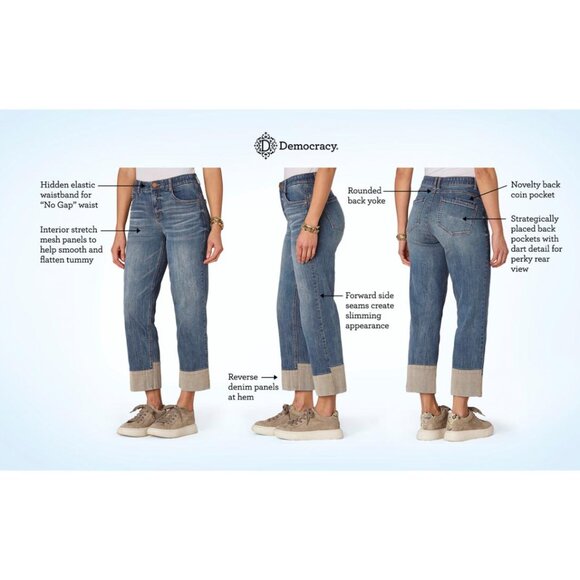 Democracy | Jeans | New Democracy Absolution Round Up Paneled Boyfriend ...